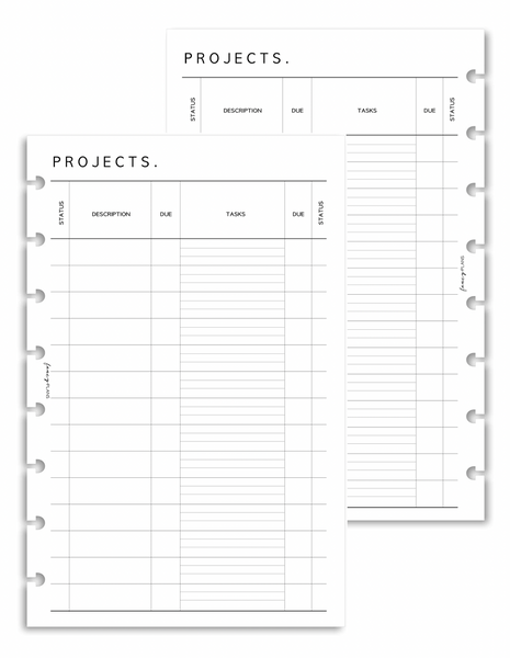 Project Tracker | Digital Download – Fancy Plans Co