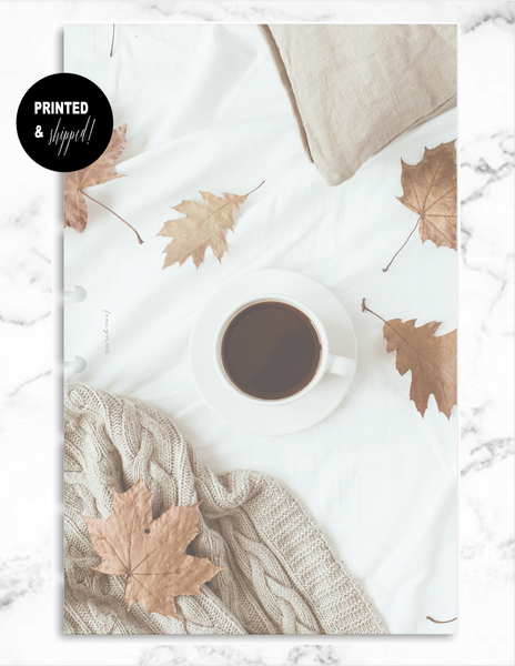 Aesthetic Fall Dashboard | Leaves And Coffee – Fancy Plans Co