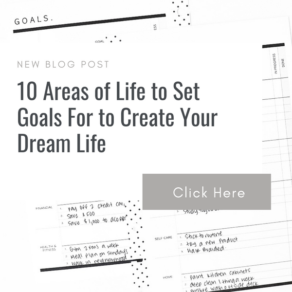 10 Areas of Life to Set Goals For to Create Your Dream Life – Fancy ...