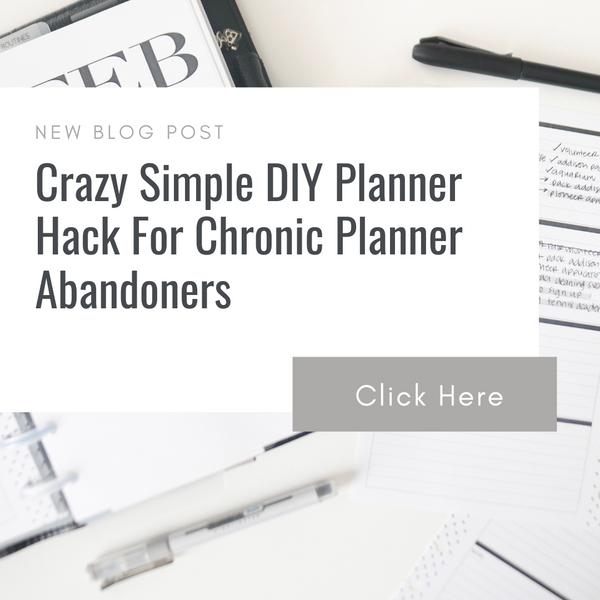 Crazy Simple DIY Planner Hack For Chronic Planner Abandoners – Fancy ...