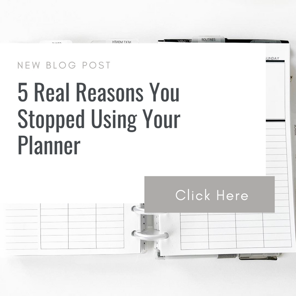 5 Real Reasons You Stopped Using Your Planner – Fancy Plans Co