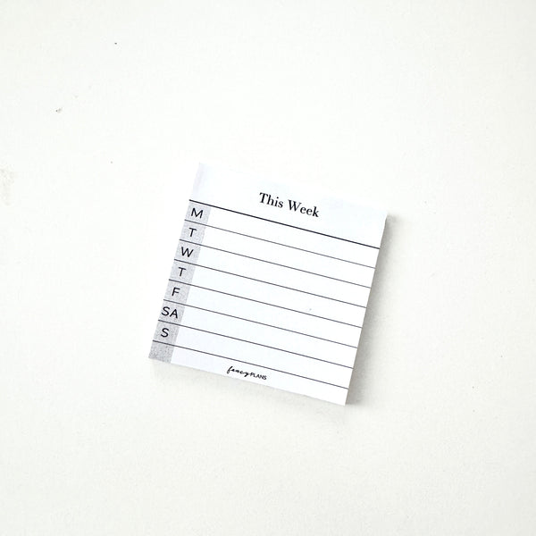 This Week Sticky Notes | 3 x 3in. – Fancy Plans Co