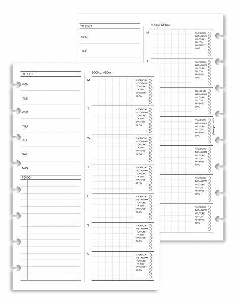 Social Media Post Planner | Digital Download – Fancy Plans Co