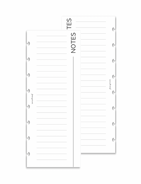 Minimal Notes | Half Sheet – Fancy Plans Co
