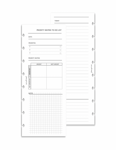 Priority Matrix | Half Sheet | Digital Download – Fancy Plans Co