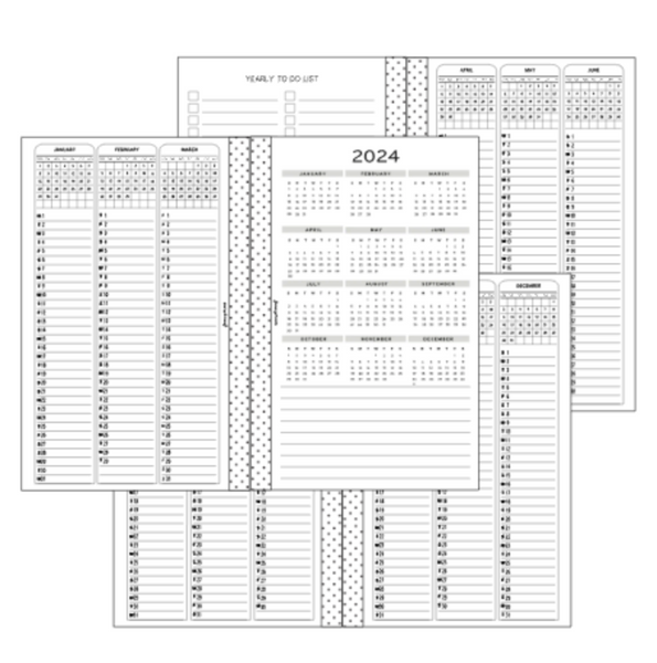 2024 Year At A Glance | Calendar – Fancy Plans Co
