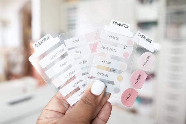 1 Set Small Half Circle PINKS AND GRAY Sticky Notes – Fancy Plans Co