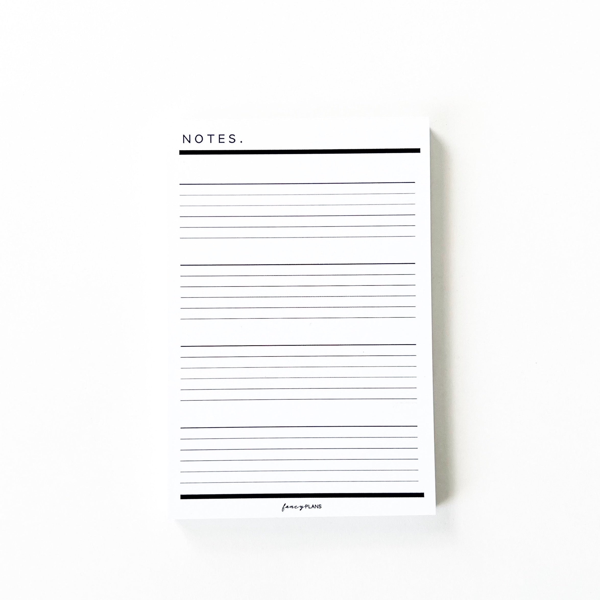 4 x 6 Notepad | Notes – Fancy Plans Co