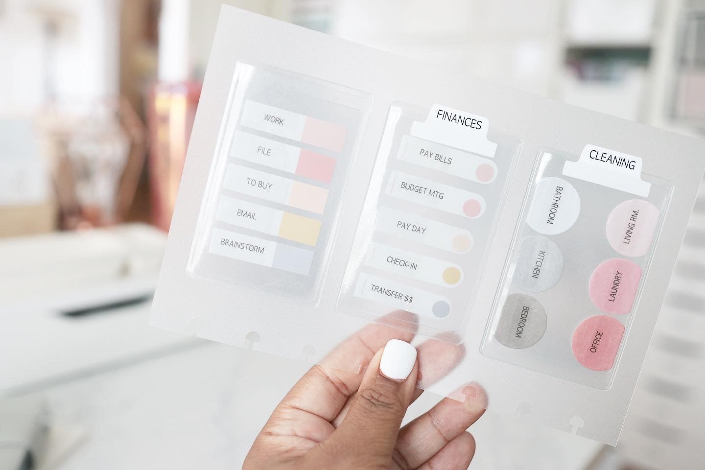 1 Set Small Half Circle PINKS AND GRAY Sticky Notes – Fancy Plans Co