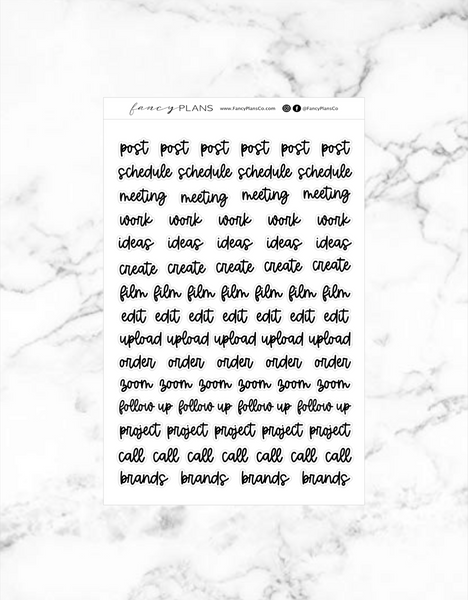 Social | Script Wording – Fancy Plans Co