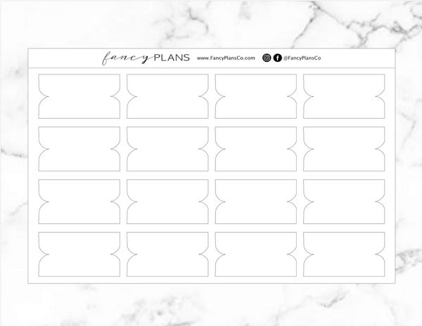 Fold Over Divider Tabs | BLANK – Fancy Plans Co