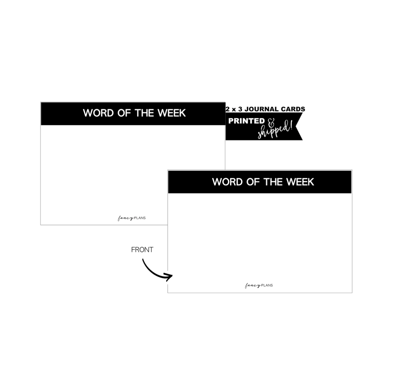 2 X 3 Word Of The Week Journal Task Cards – Fancy Plans Co