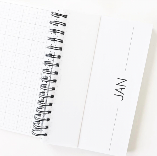Coiled Yearly Planner | CLEAR COVER – Fancy Plans Co