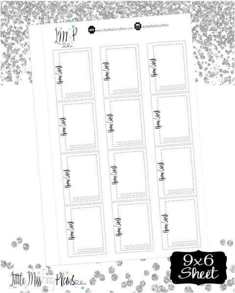 Homework Checklist Boxes – Fancy Plans Co