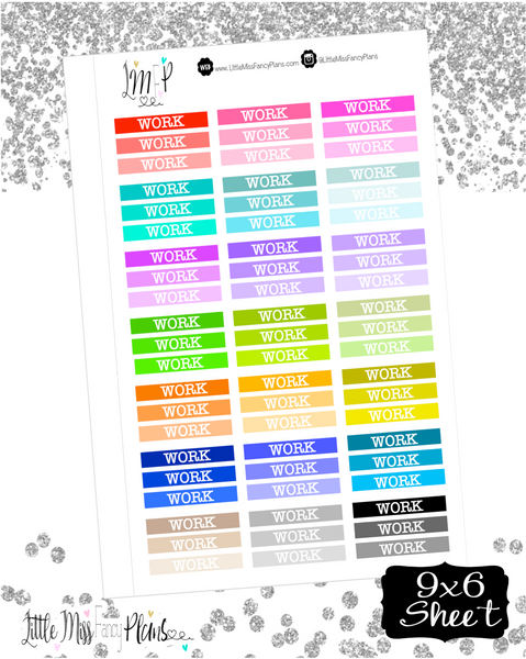 Colorful Work Stickers – Fancy Plans Co