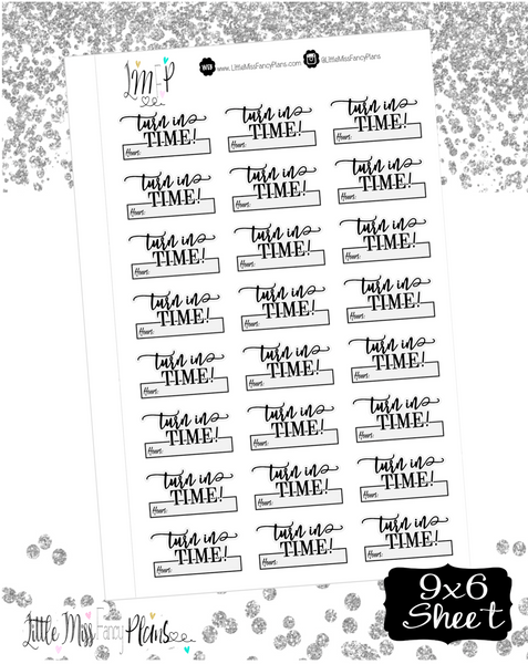 Turn In Time! – Fancy Plans Co