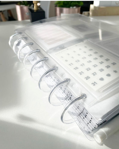 Planner Discs | Crystal Clear Transparent – Fancy Plans Co