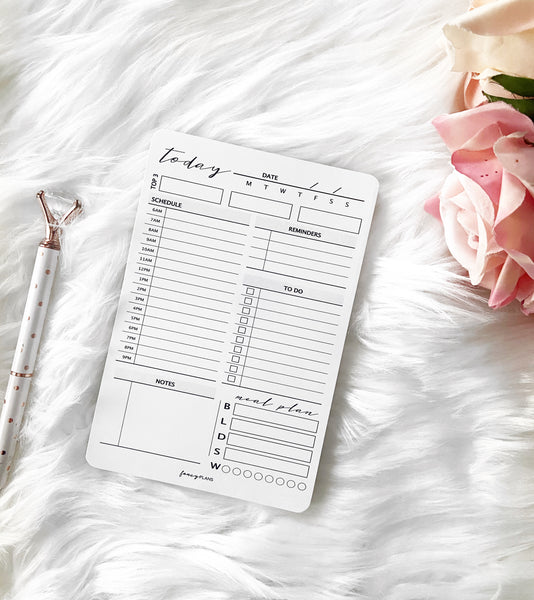 4 x 6 Notepad | Daily – Fancy Plans Co