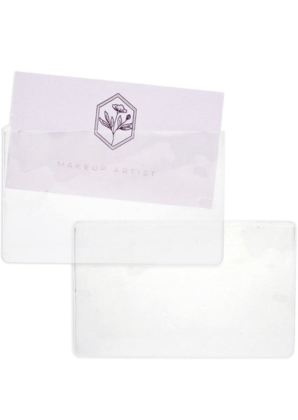 2 X 3 Adhesive Poly Vinyl Pocket Business Card Size | SIDE – Fancy Plans Co