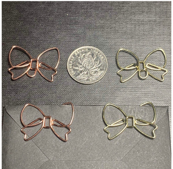 Bow Paper Clips | GOLD – Fancy Plans Co