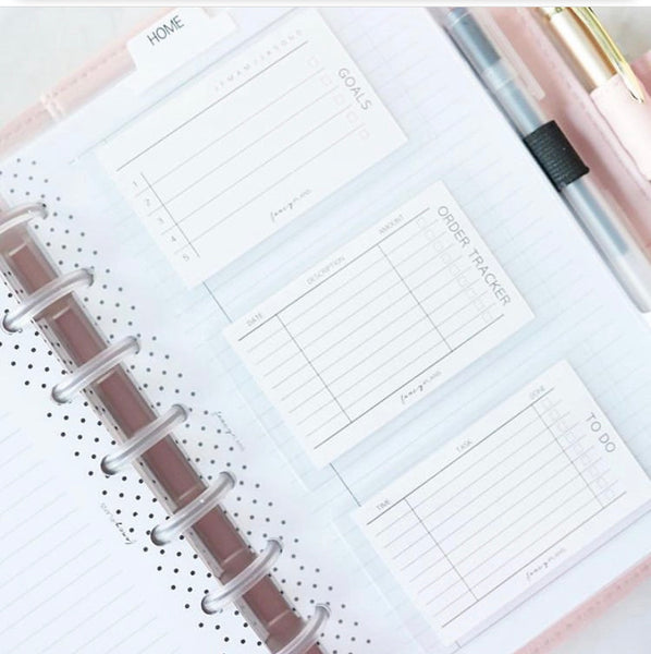 2 x 3" Journal Task Cards | Planner Routine Tracker – Fancy Plans Co
