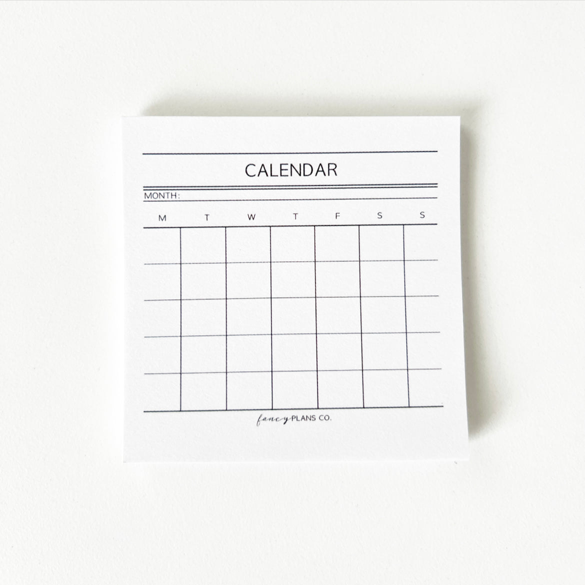 Calendar Sticky Notes | 3 x 3in. – Fancy Plans Co
