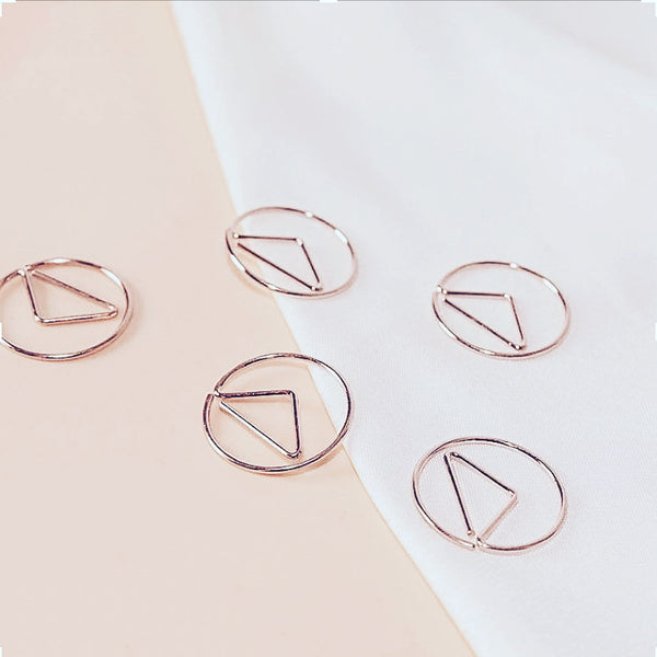 Circle Paper Clips | ROSE GOLD – Fancy Plans Co